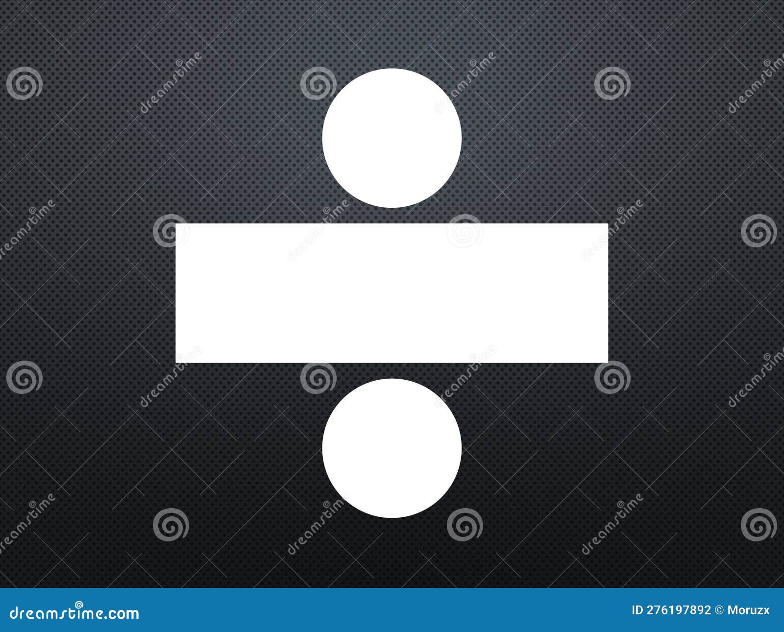 Divide Math Symbol on Dark Pattern Background Stock Illustration ...