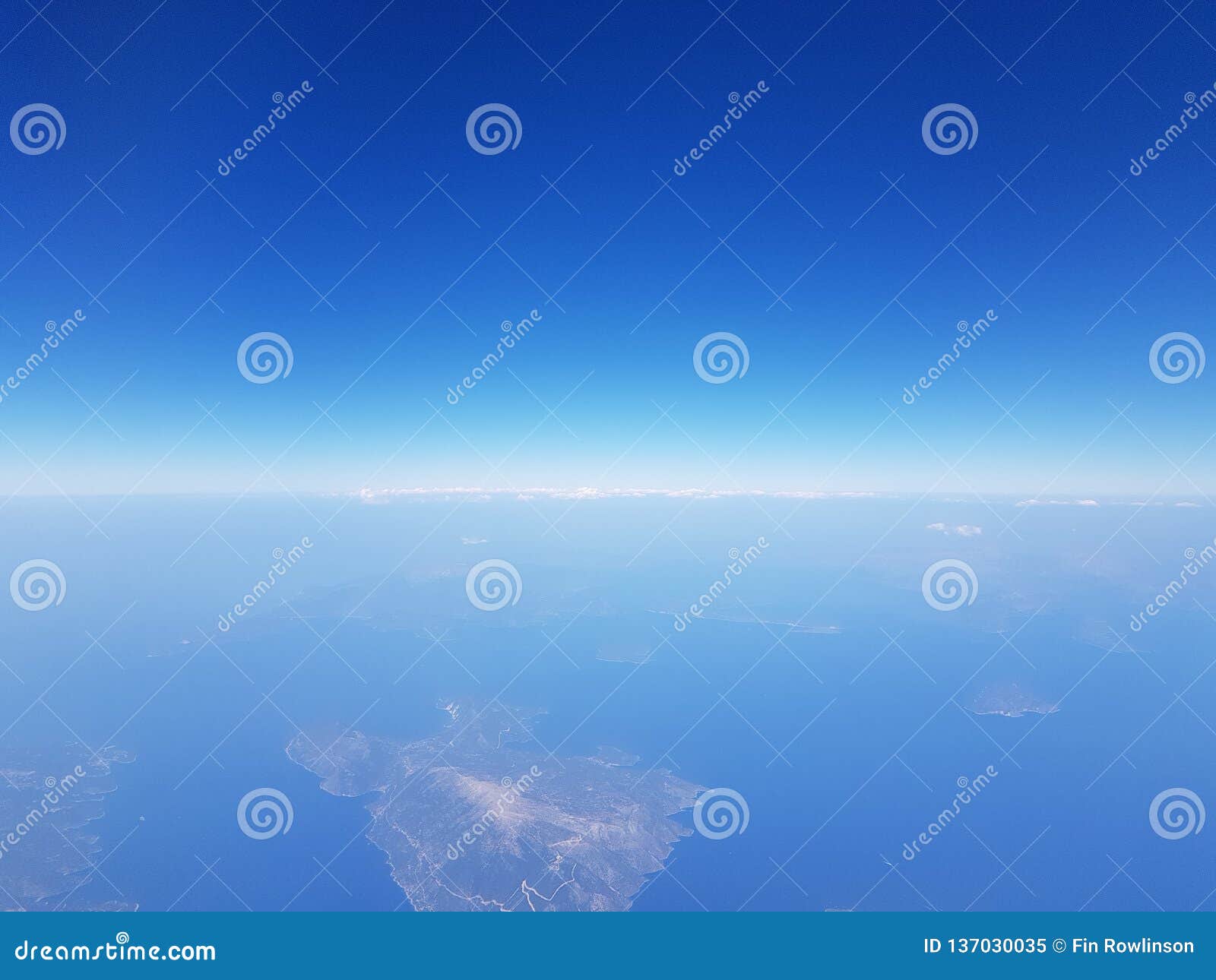 The Divide between Space and Sky Stock Image - Image of horizon, space ...