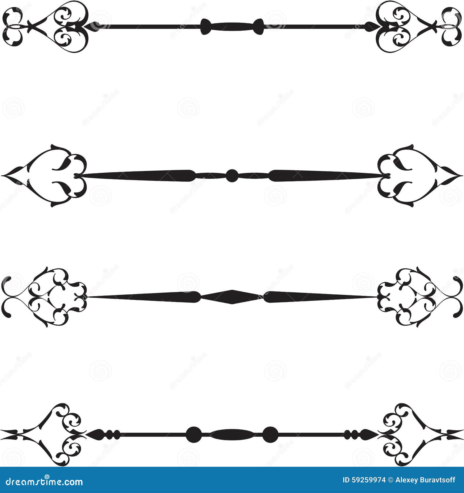 Divide Vintage Nice Lines Vector Illustration | CartoonDealer.com #59260000