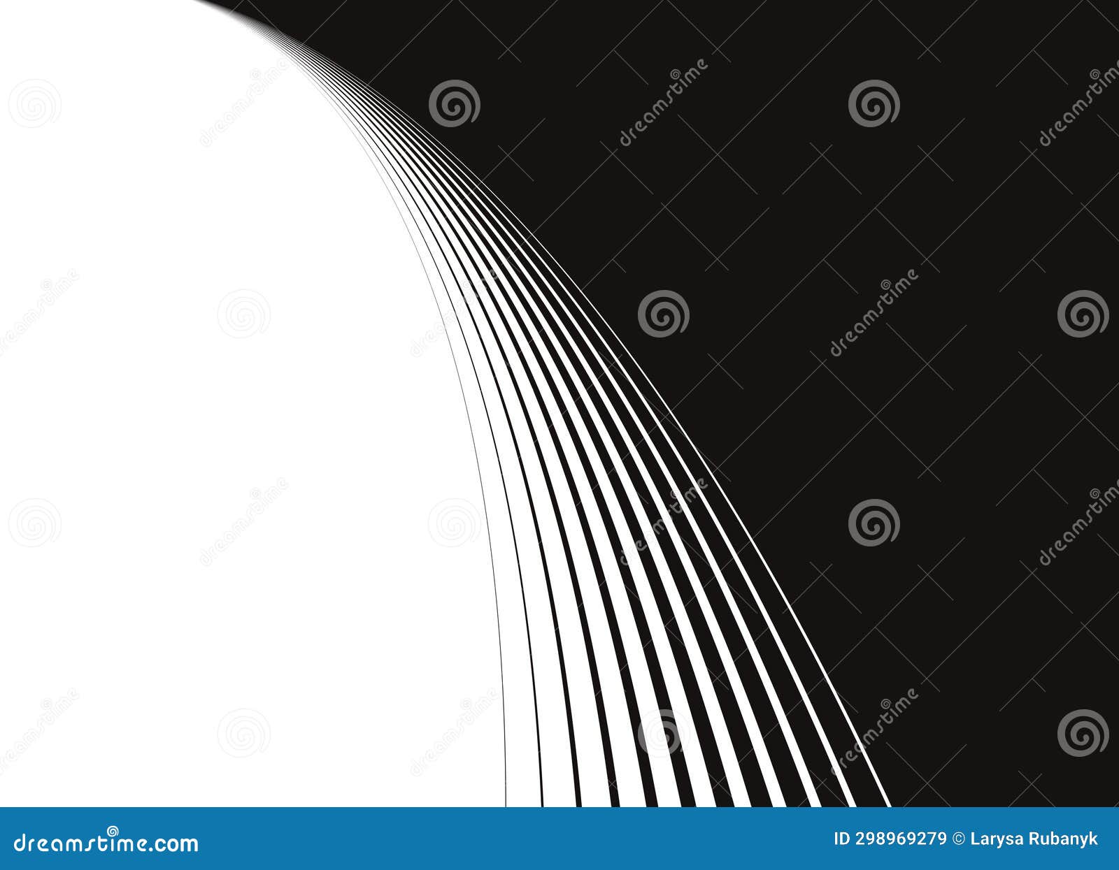 Vector Transition from Black To White in Retro Style. Split Background ...