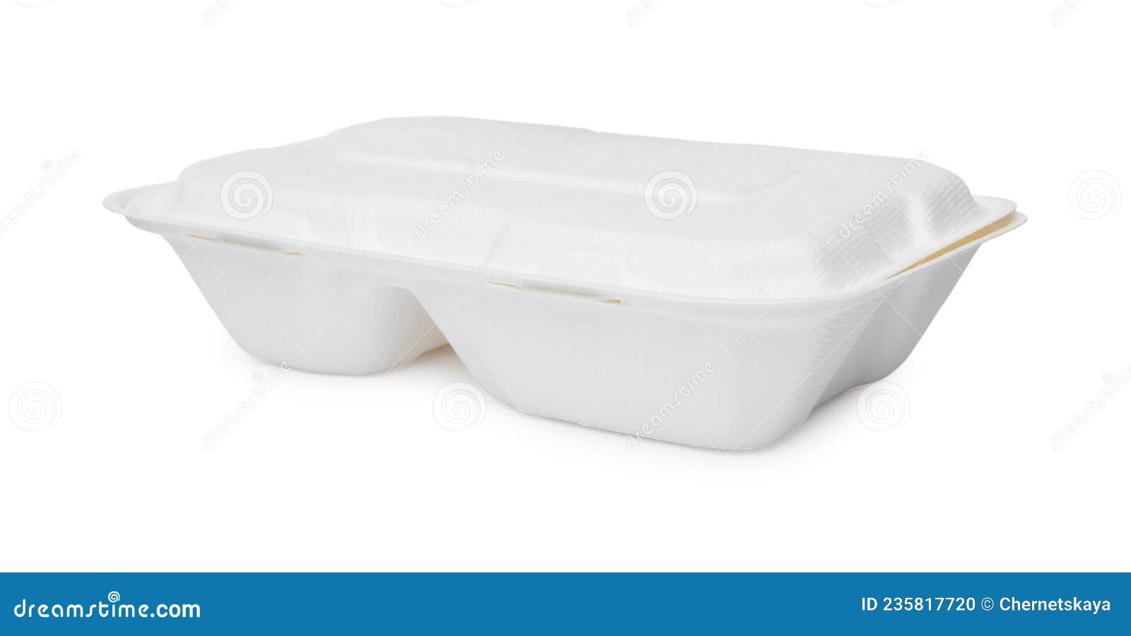 Divided Container for Food on White Stock Photo - Image of design ...