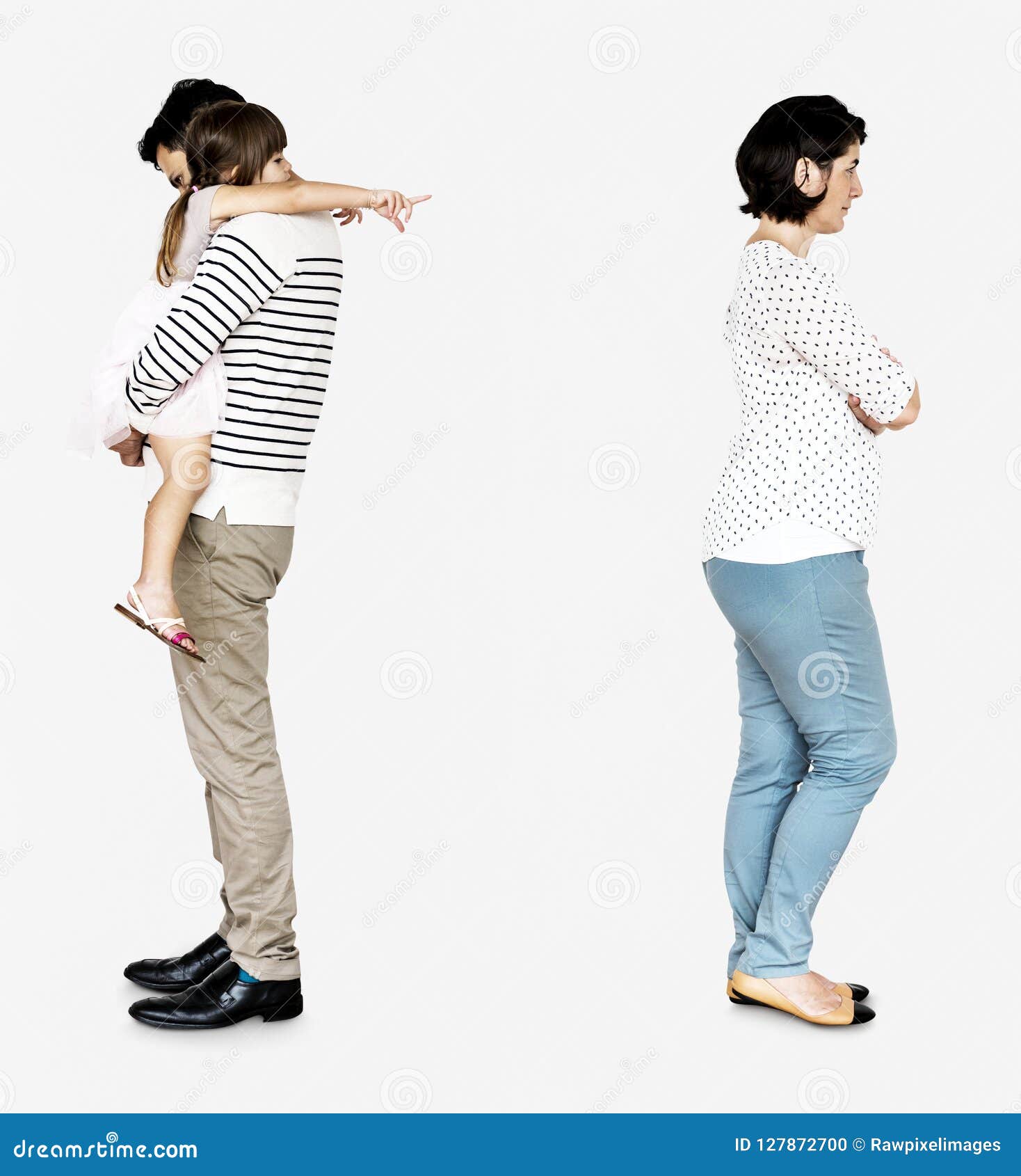 Divided Family Getting a Divorce Stock Photo - Image of family, despair ...