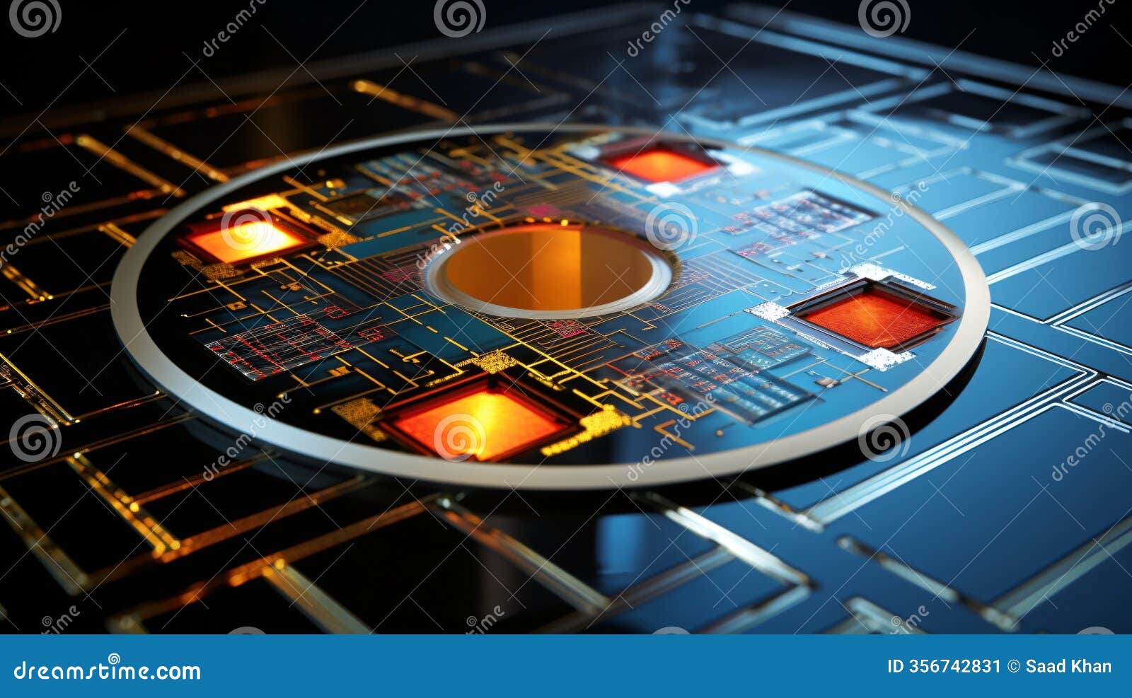 High Power Transistor on Divided Silicon Wafer for Semiconductor ...
