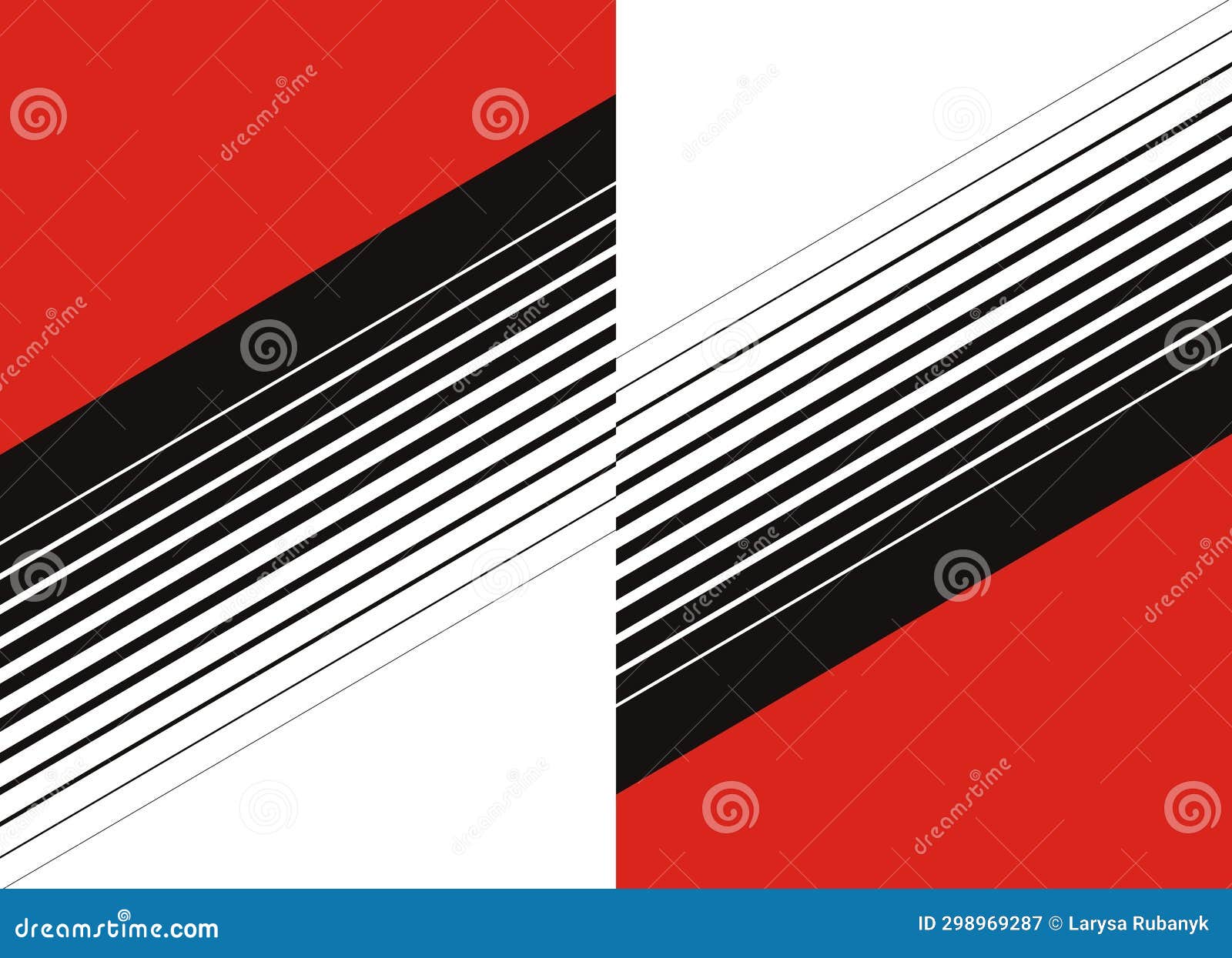 Vector Striped Background with Transition. Split Background Stock ...