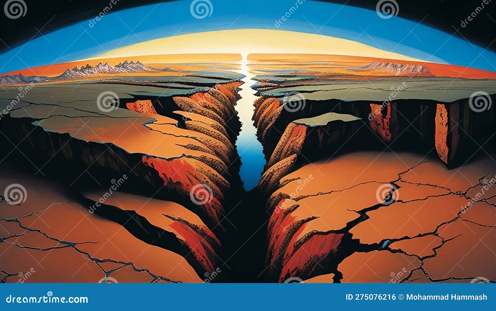 Divided World: the Broken Earth, a Post-Apocalyptic Landscape, Made ...