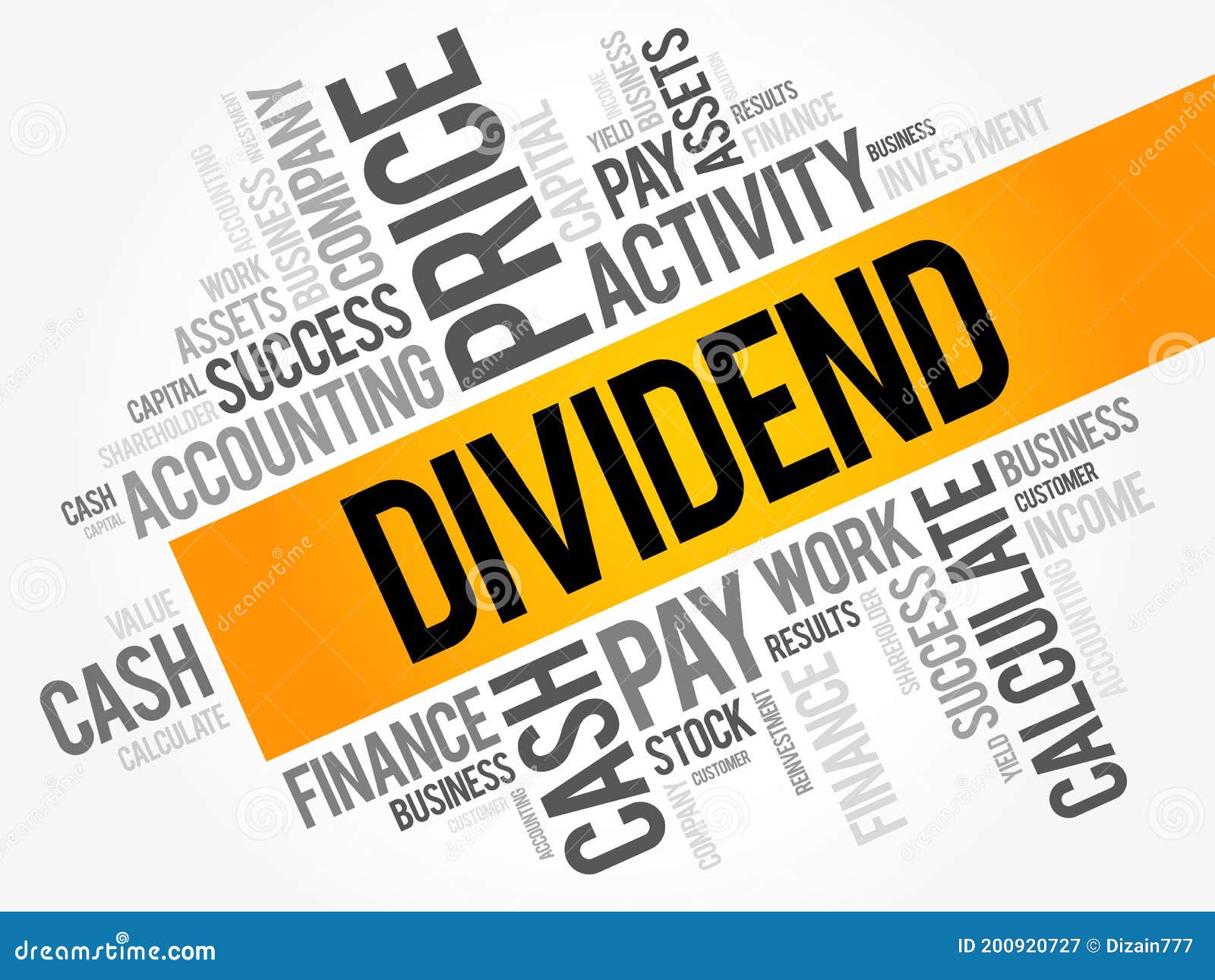Dividend Word Cloud Collage Stock Illustration - Illustration of ...