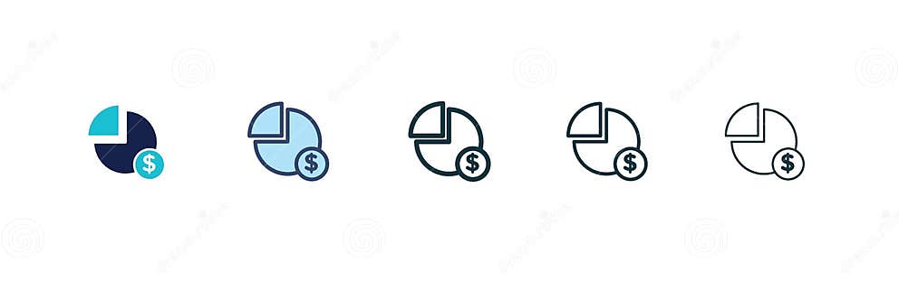 Dividend Yield Icon Vector Set on White Background Stock Vector ...
