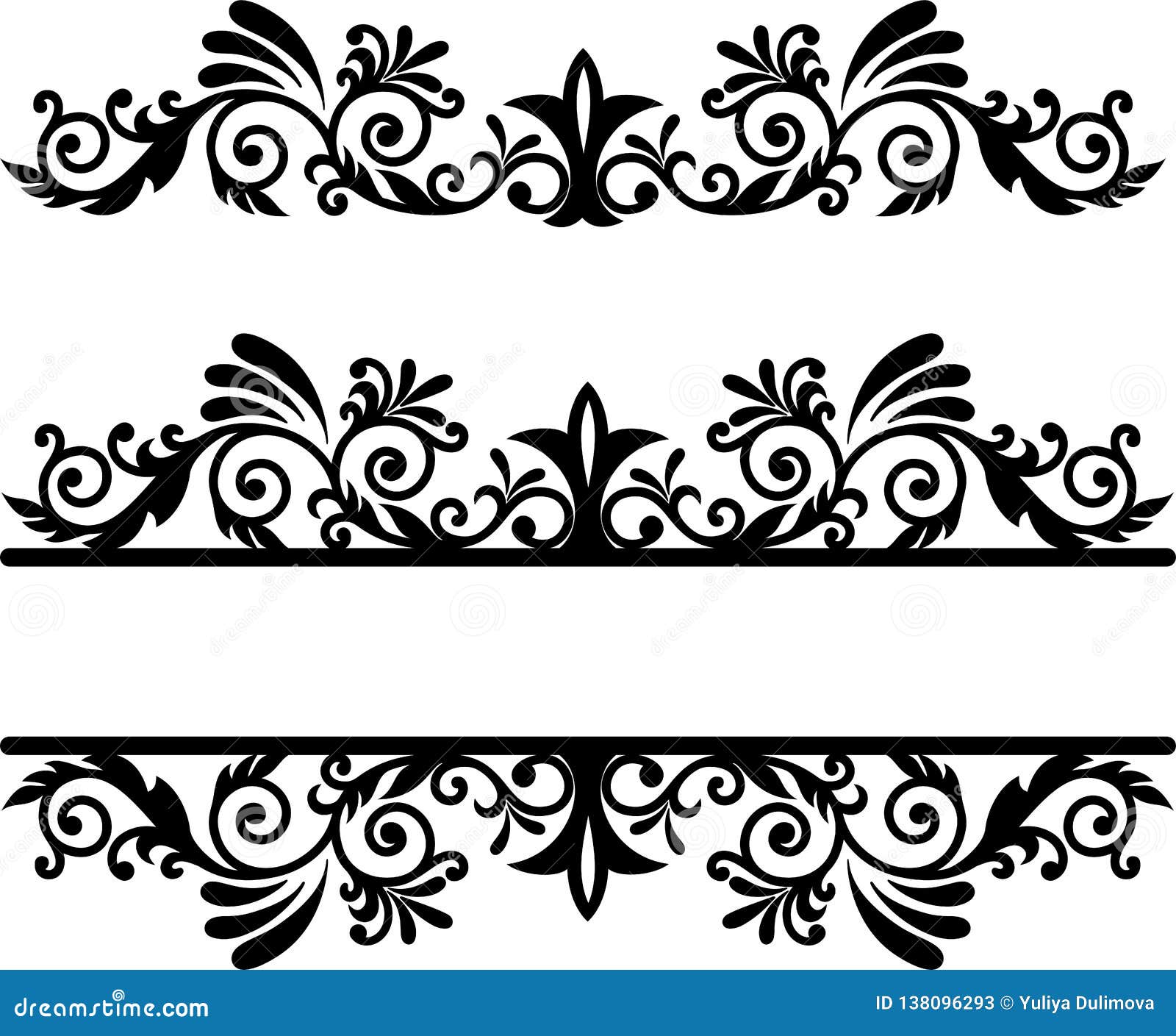 Divider, Border, Flourish Element, Decorative, Decorative Stock Image ...