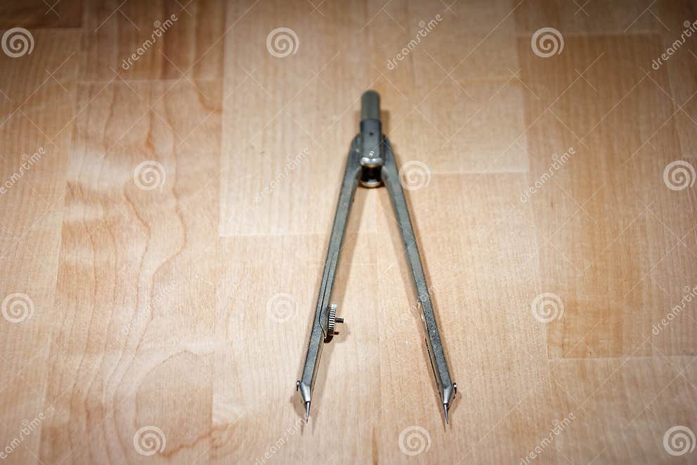 Set of Divider, Compass Inside a Box Stock Image - Image of draw ...