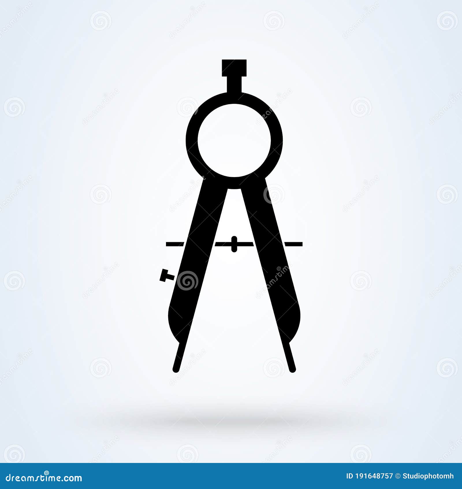 Divider Compasses. Vector Simple Modern Icon Design Illustration Stock ...