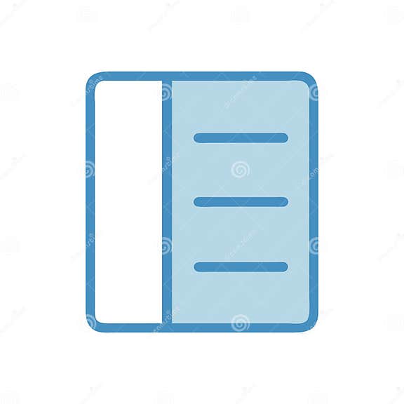Divider Icon for Document Management Stock Vector - Illustration of ...