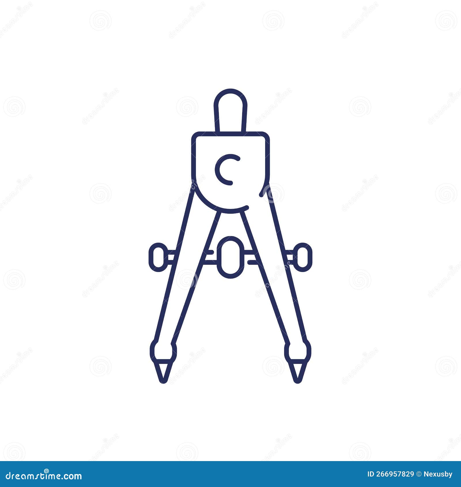 Divider line icon on white stock vector. Illustration of student ...