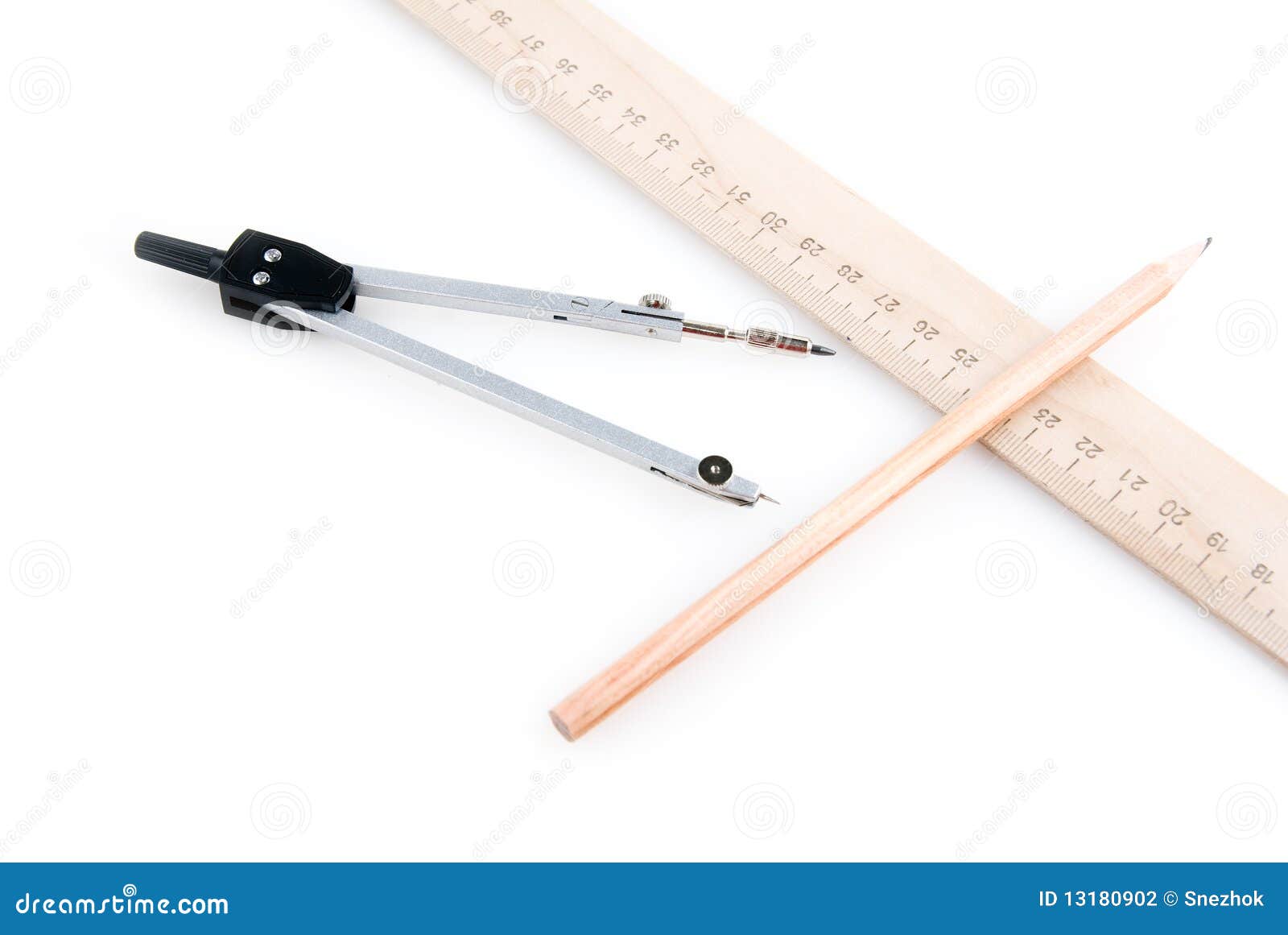 Divider, Pencil And Ruler Stock Photography - Image: 13180902