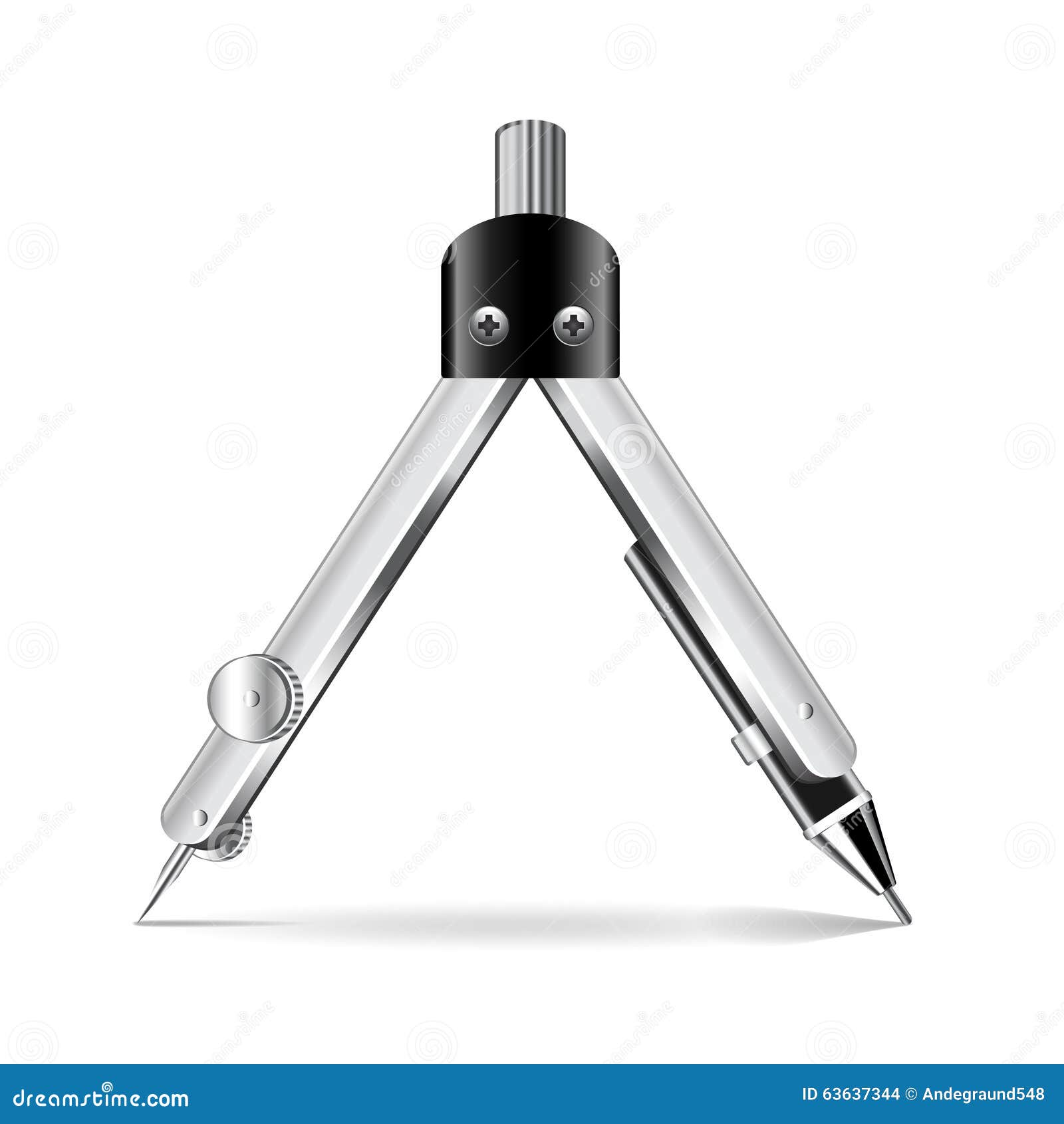 Divider Tool on White Vector Stock Vector - Illustration of retro ...