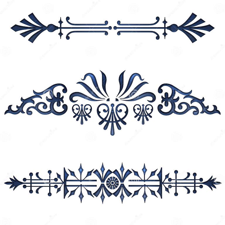 Dividers blue stock illustration. Illustration of stationery - 5256451