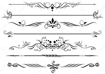 Dividers and borders stock vector. Illustration of curve - 17246336