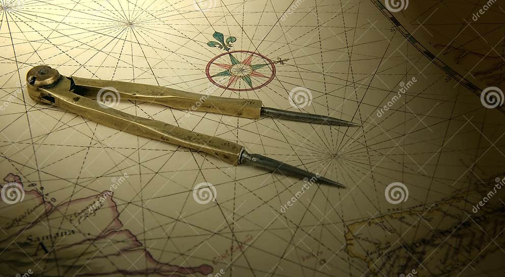 Dividers on a map stock photo. Image of caribbean, dividers - 4287124