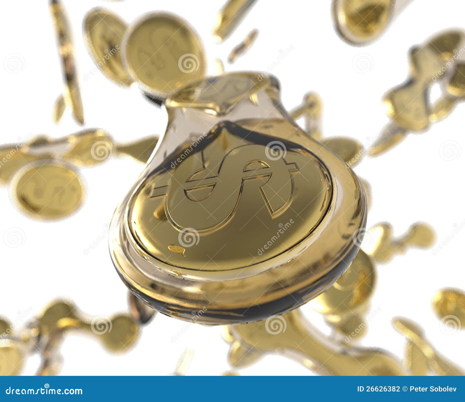 Dividing coins stock illustration. Illustration of gold - 26626382