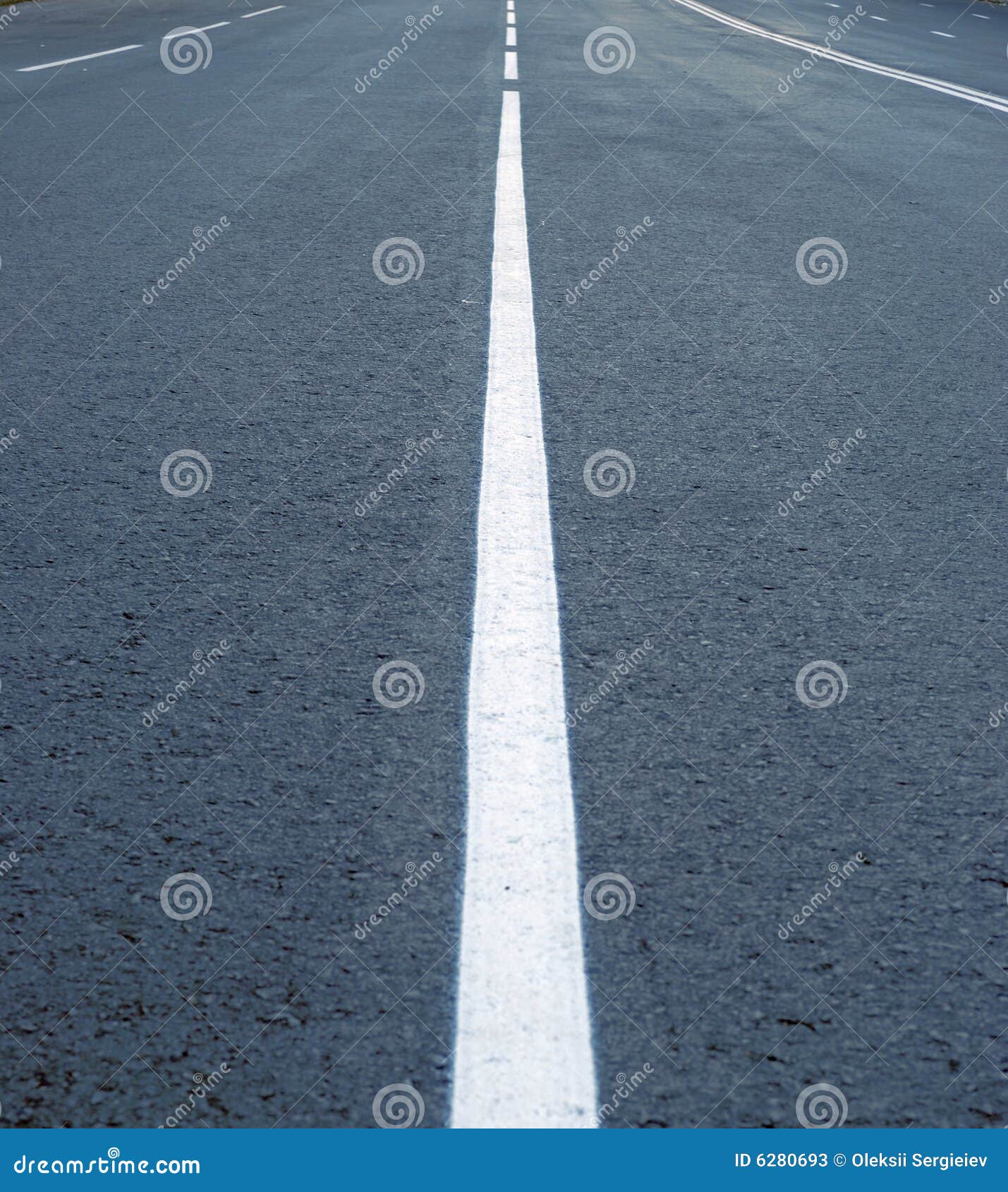 Dividing Lines on the Highway Stock Image - Image of road, guidance ...