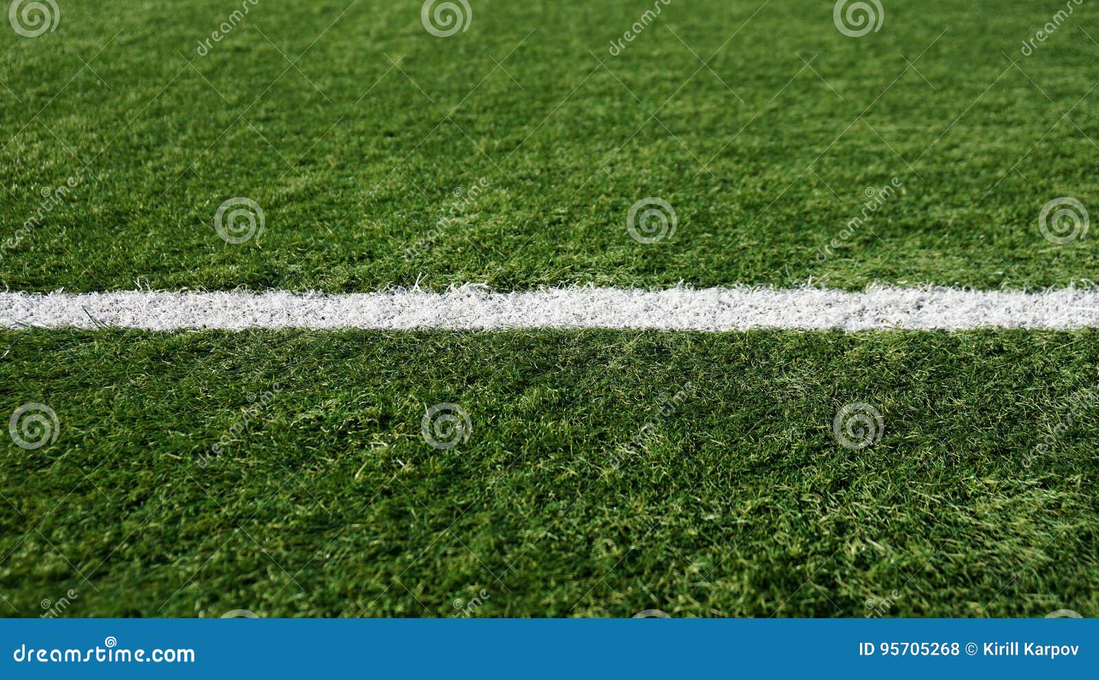 Dividing the White Stripe on the Football Field Stock Photo - Image of ...