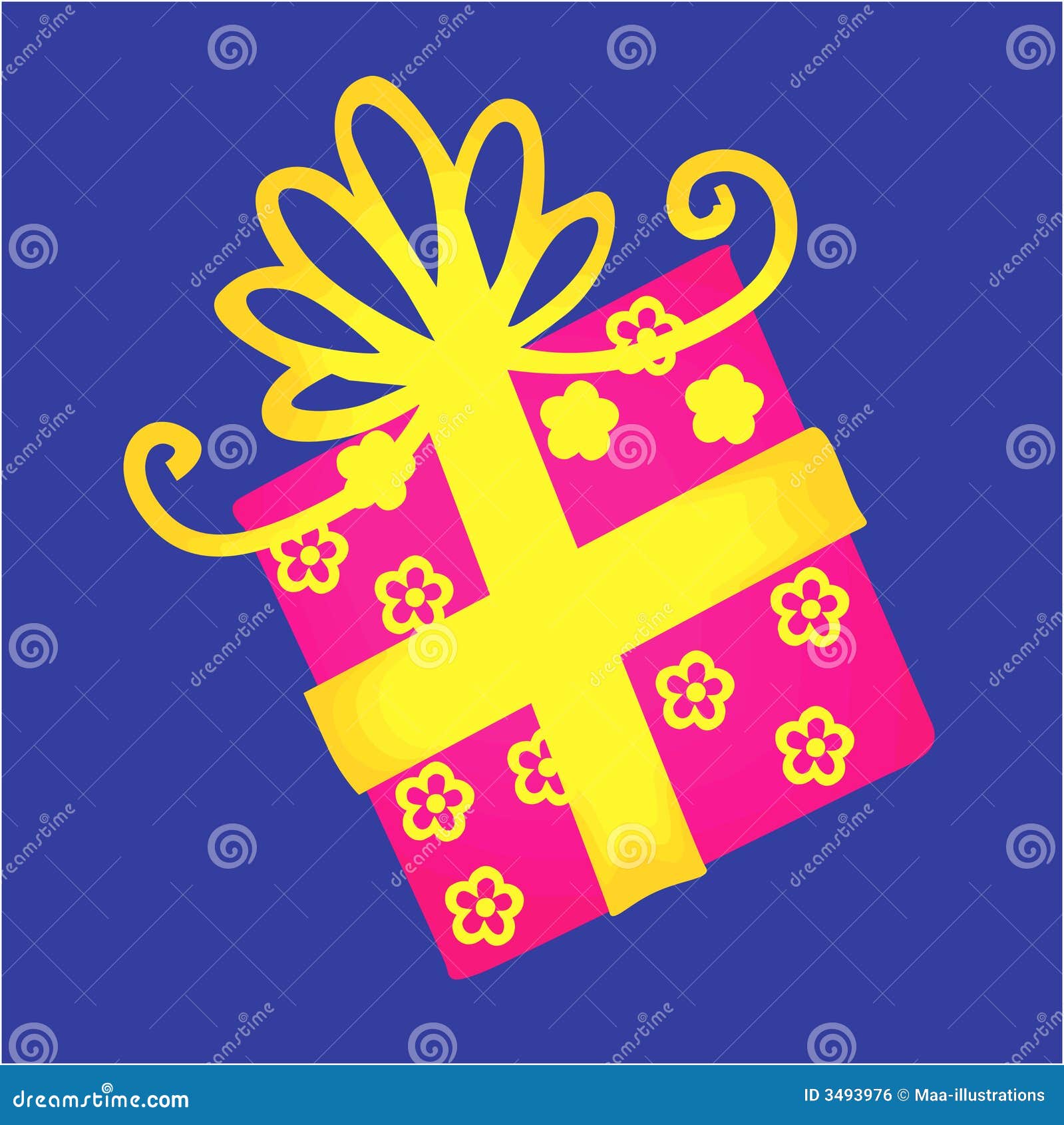 Divine Box with Golden Ribbon Stock Vector - Illustration of gold ...