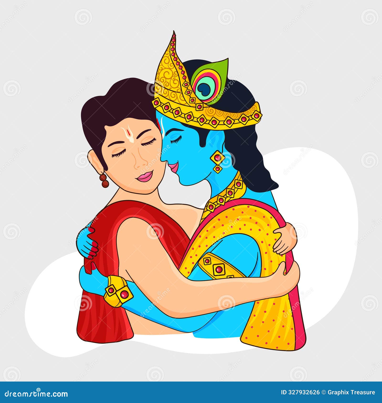 Divine Embrace : Krishna And Sudama In A Tender Moment. Krishna ...