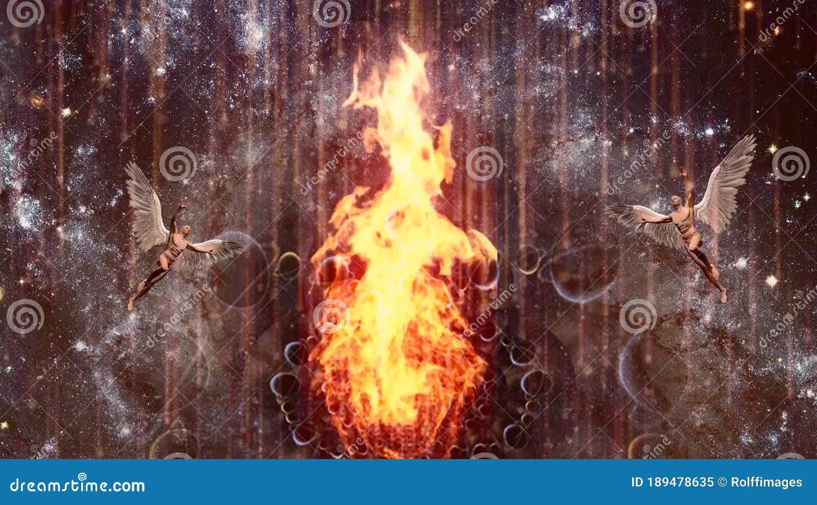 Divine flame stock video. Video of ancient, demonic - 189478635