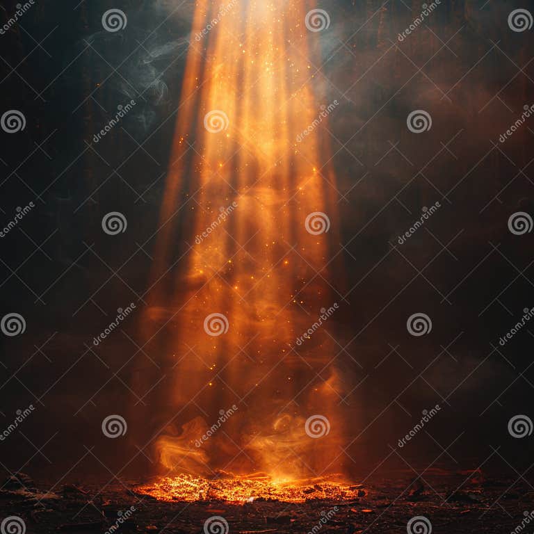 Divine Illumination: the Symbolism of Light in Stock Photo - Image of ...