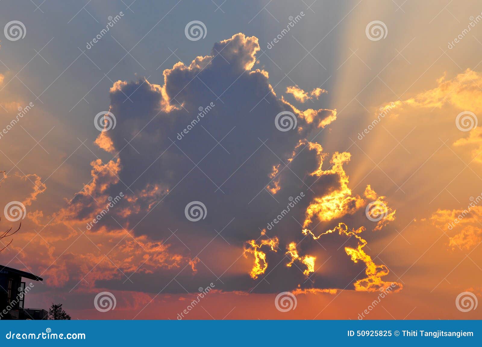 Divine light stock image. Image of atmosphere, meteorology - 50925825