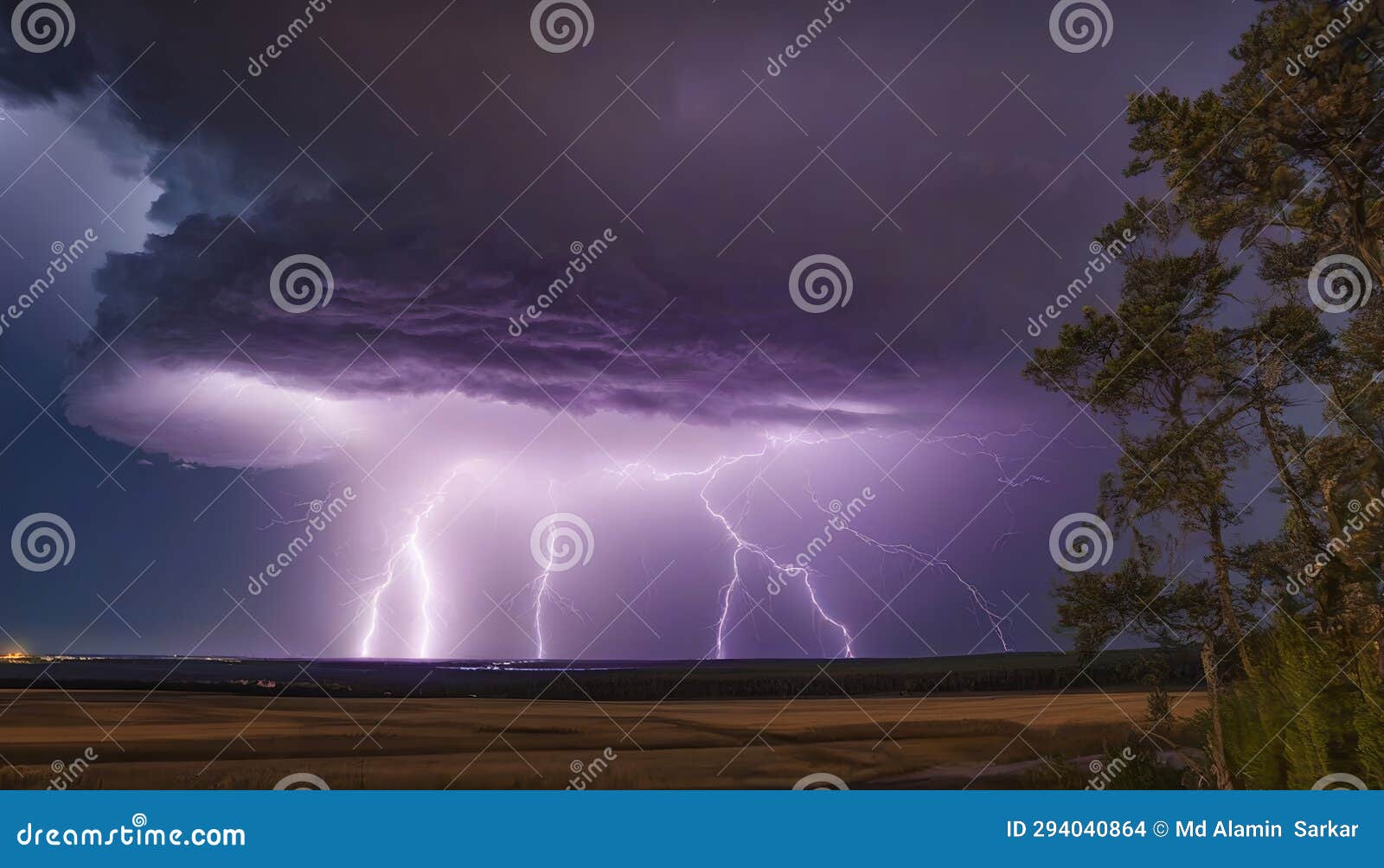 Divine lightnings stock illustration. Illustration of horizontal ...