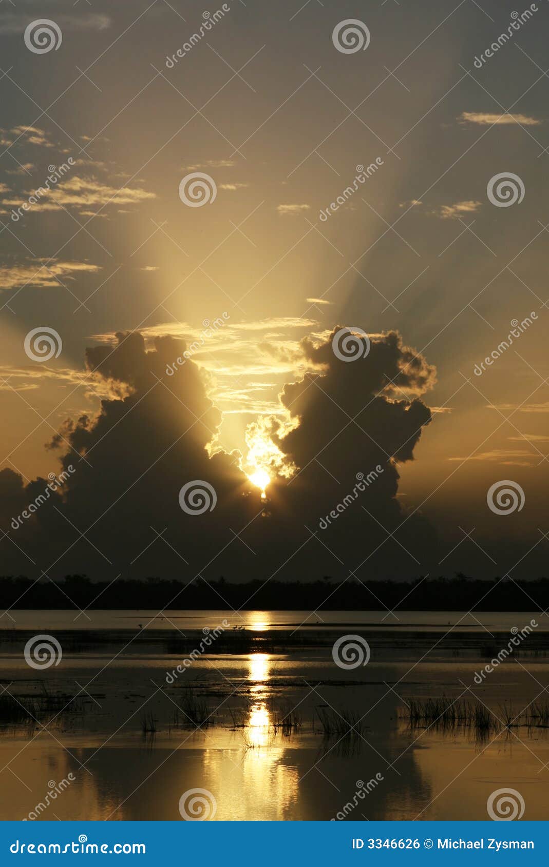 Divine Sunrise stock photo. Image of nature, clouds, water - 3346626