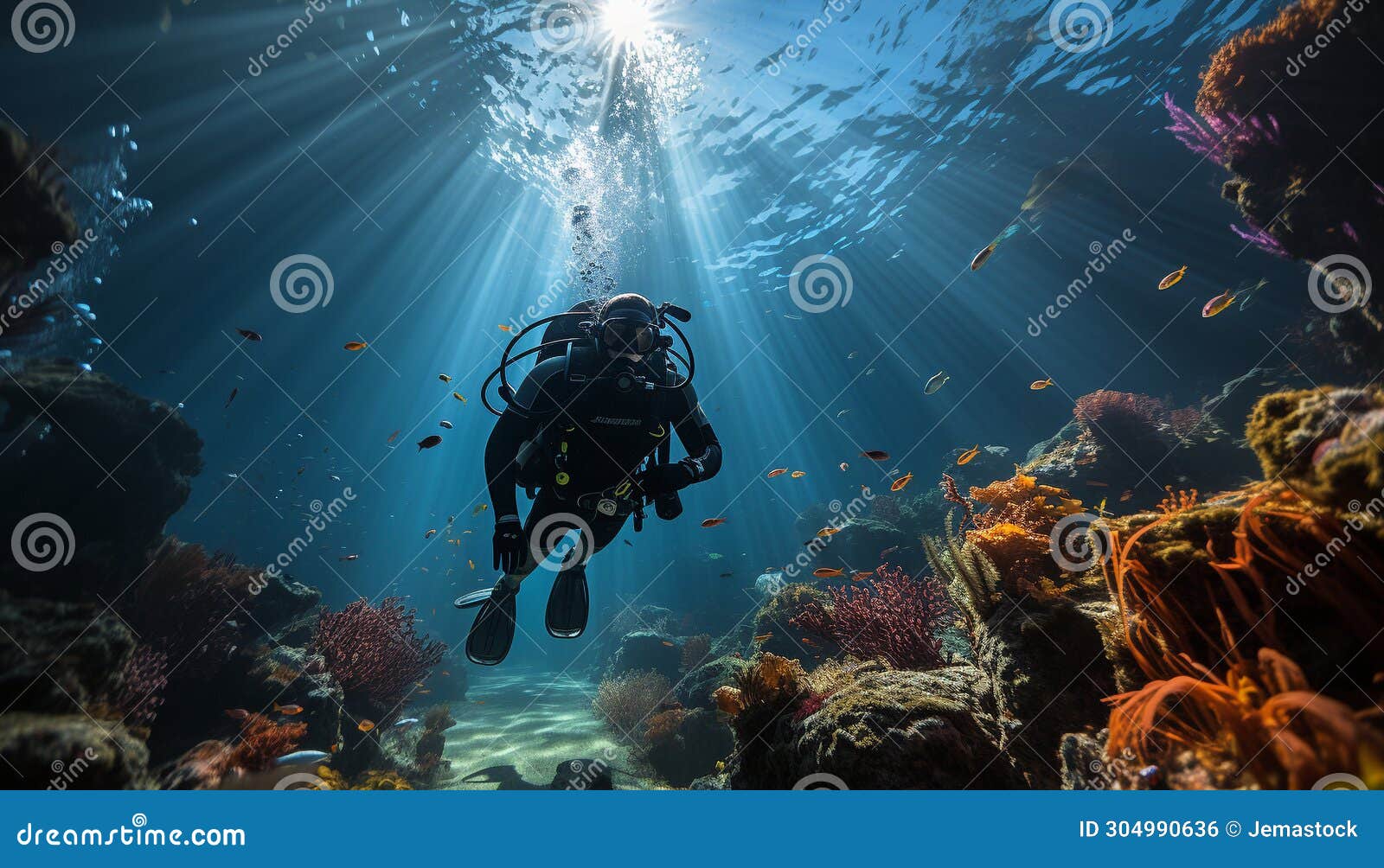 Diving into Blue Water, Exploring Underwater Nature Generated by AI ...