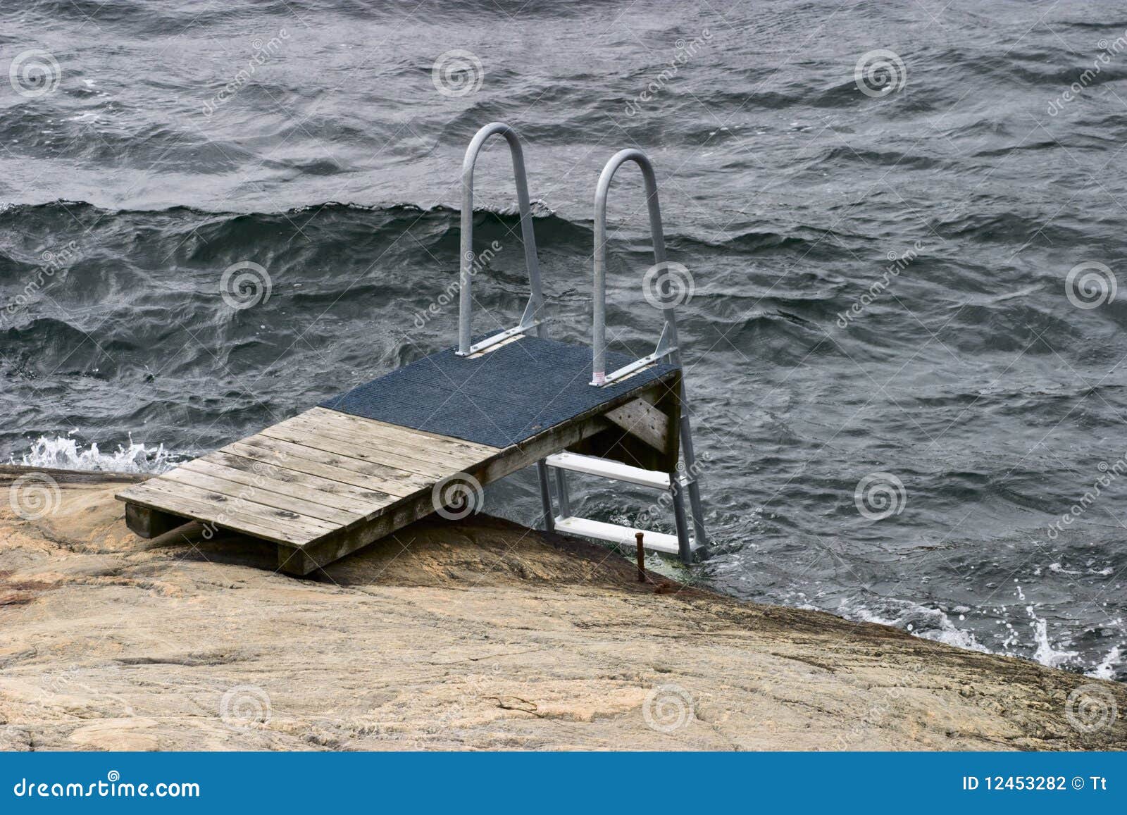 Diving Board stock photo. Image of place, summer, beach - 12453282