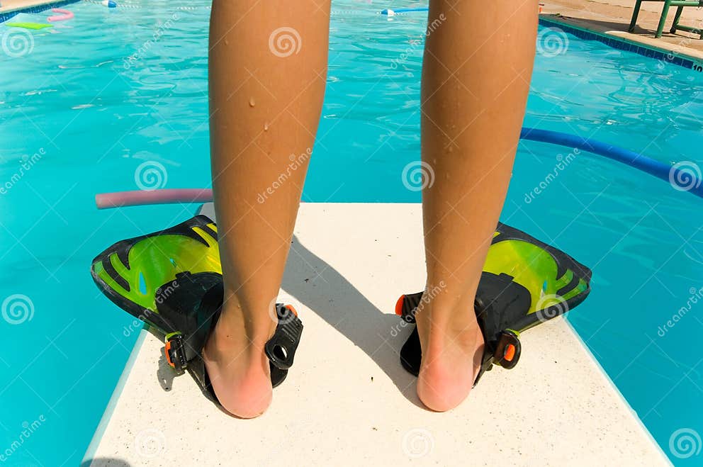 Diving Board stock image. Image of pool, swimming, children - 3259187