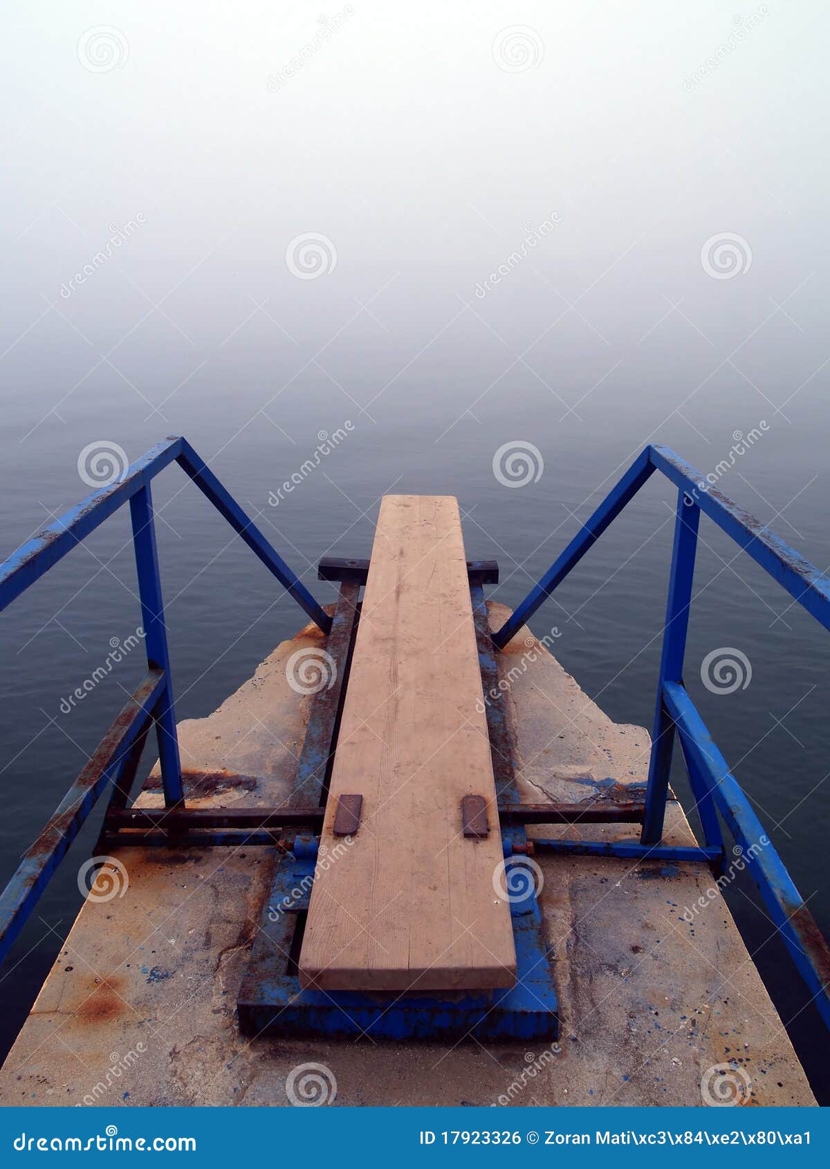 Diving board by sea stock photo. Image of recreational - 17923326