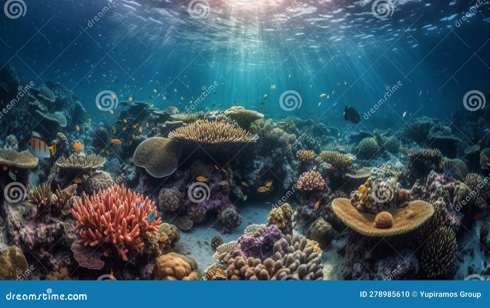 Diving into the Deep Blue, Discovering a Multi Colored Reef Colony ...