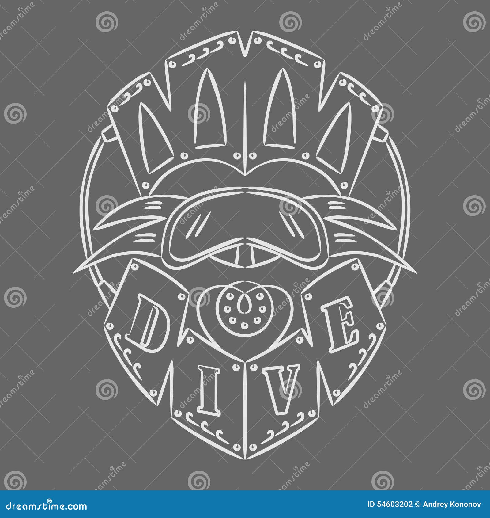 Diving Emblem. Royalty-Free Stock Image | CartoonDealer.com #54603202