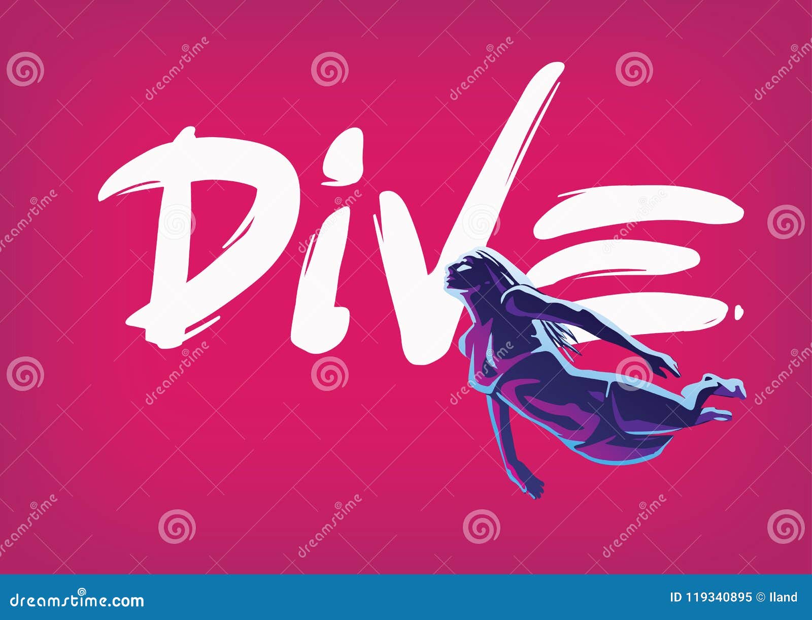 Diving emblem. Lettering stock vector. Illustration of emblem - 119340895