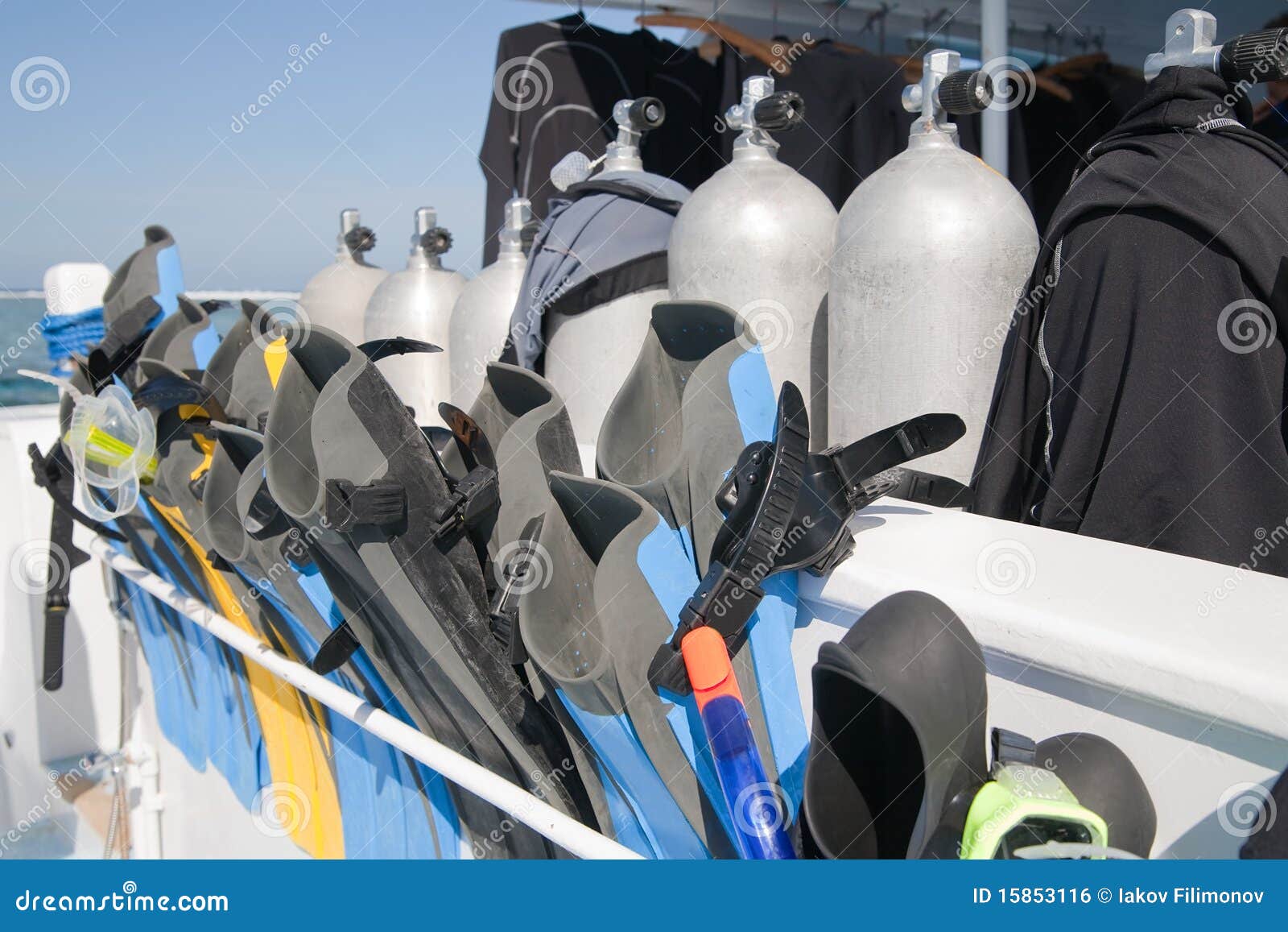 Diving equipment stock photo. Image of oxygen, outdoor - 15853116