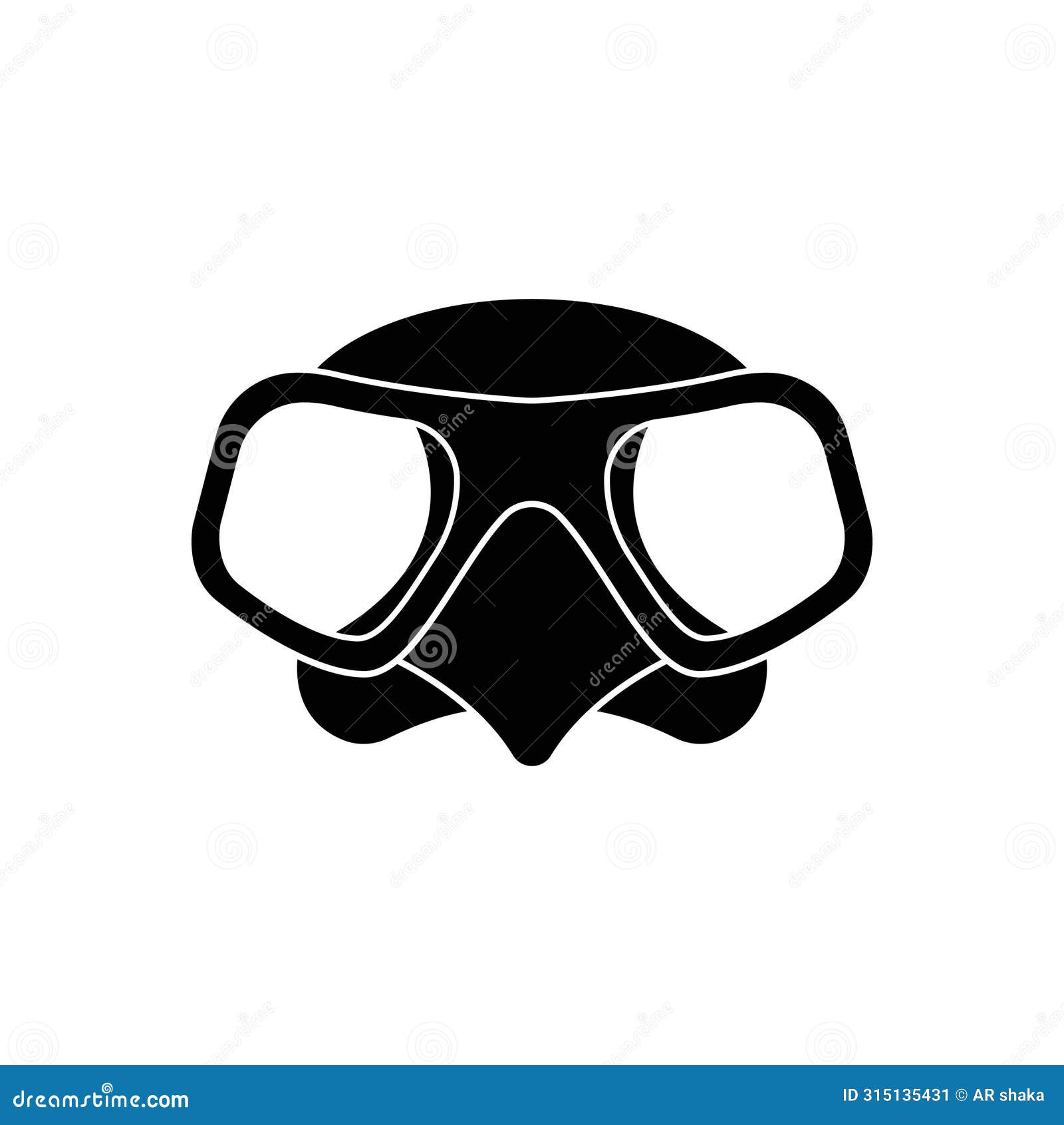 Diving Goggles Icon Symbol,illustration Design Template Stock Vector ...