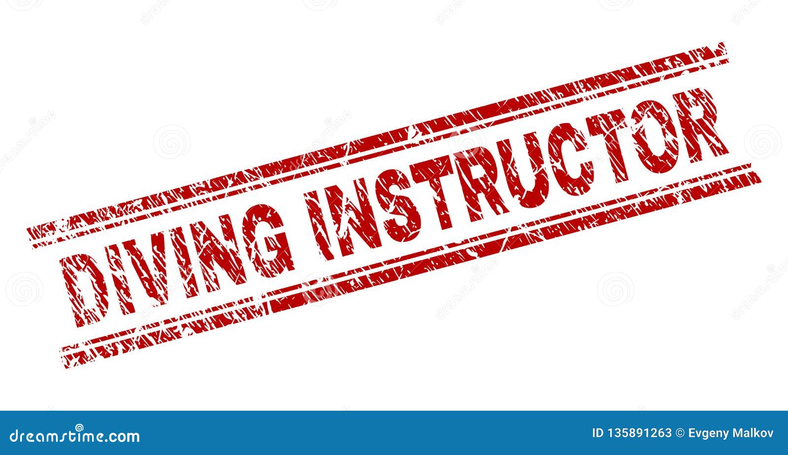 Grunge Textured DIVING INSTRUCTOR Stamp Seal Stock Vector ...
