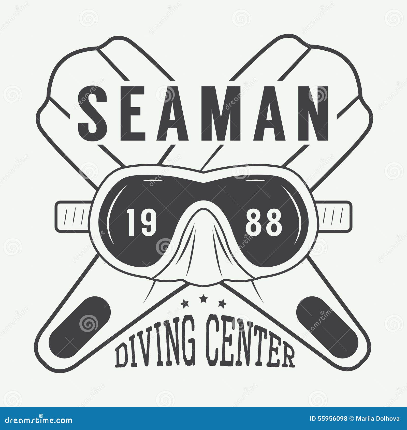 Diving Logo Design Vector Dive Underwater Icon Symbol Template ...