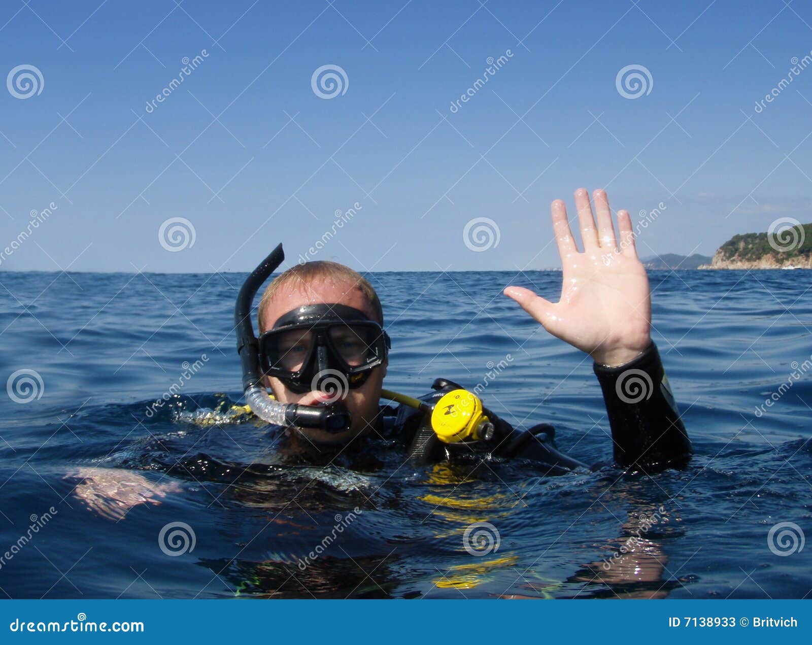 Diving man stock image. Image of people, silhouette, science - 7138933