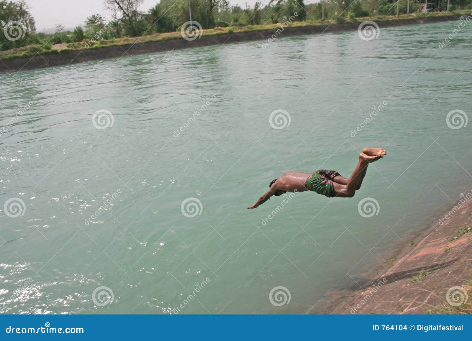 Diving in mid air stock photo. Image of water, impromptu - 764104