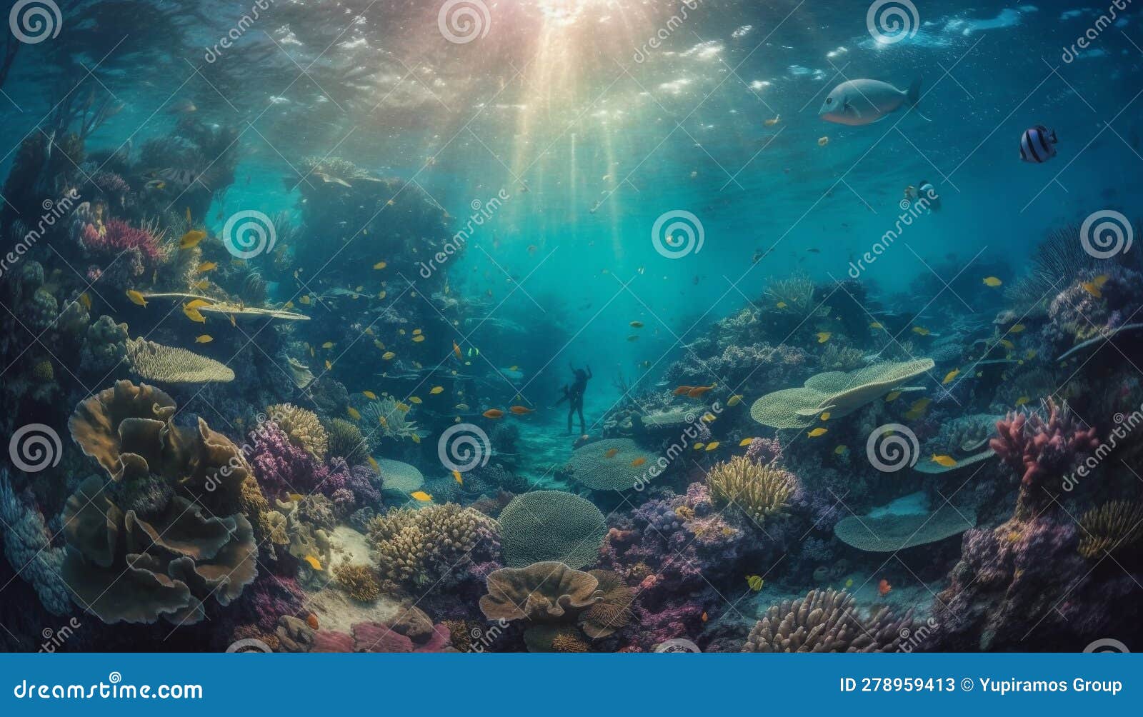 Diving into the Natural Beauty of the Underwater World Generated by AI ...