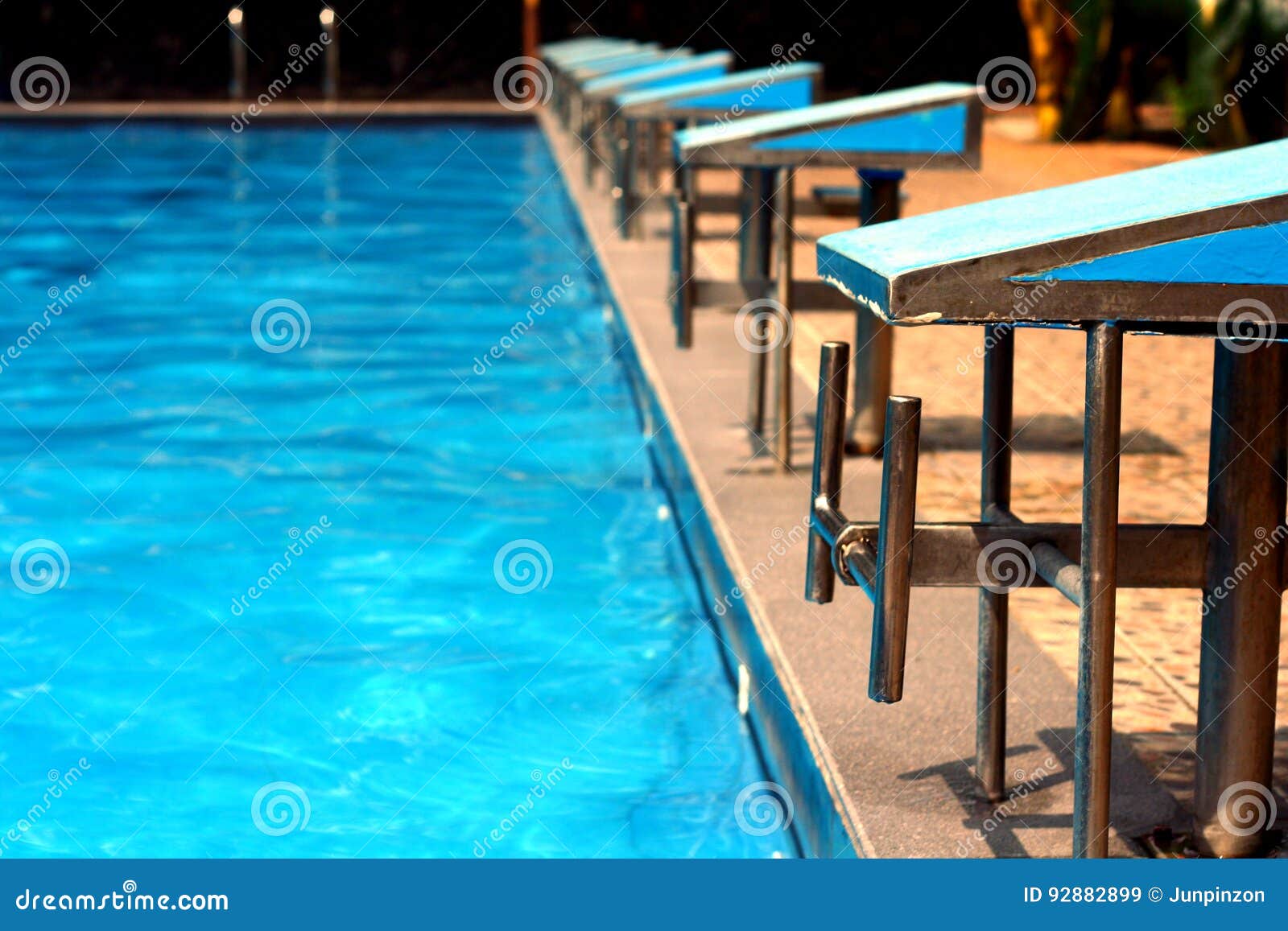 Diving Platforms at a Swimming Pool Stock Image - Image of float ...