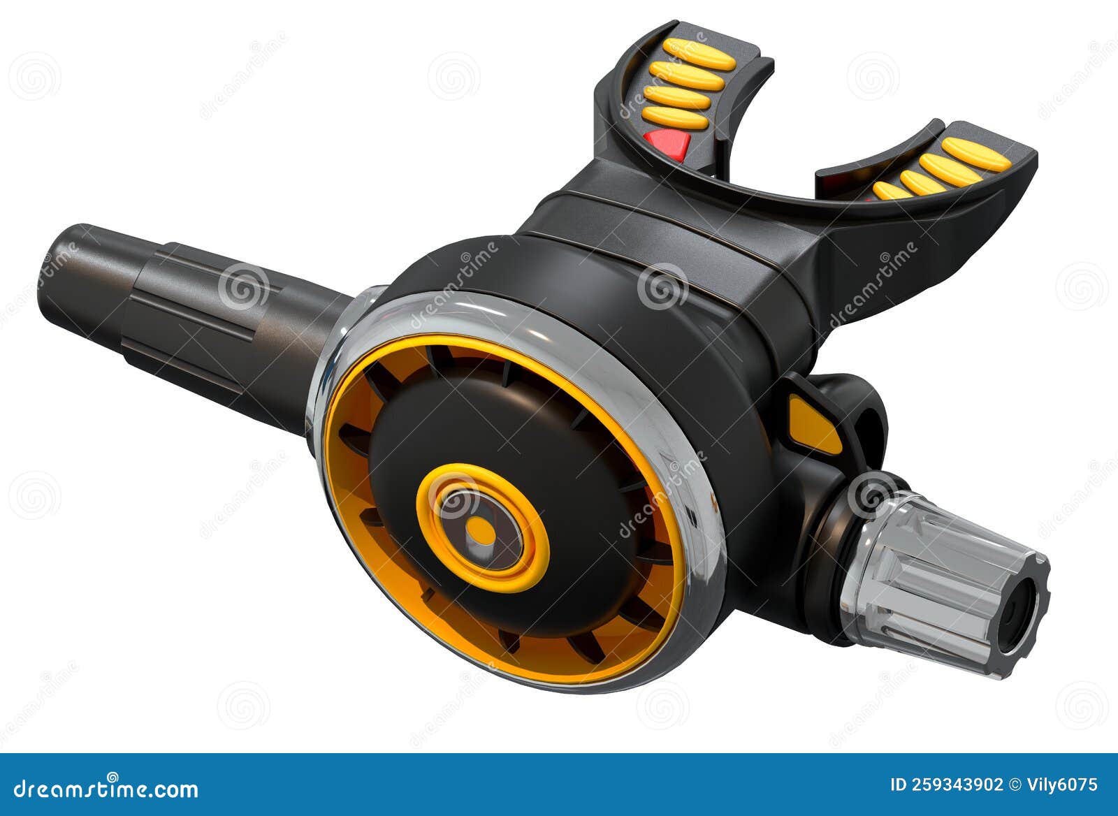 A Diving Regulator of Breathing Gas for Diving Stock Illustration ...