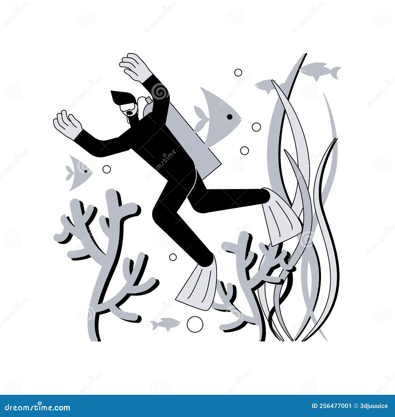 Diving School Abstract Concept Vector Illustration. Stock Vector ...