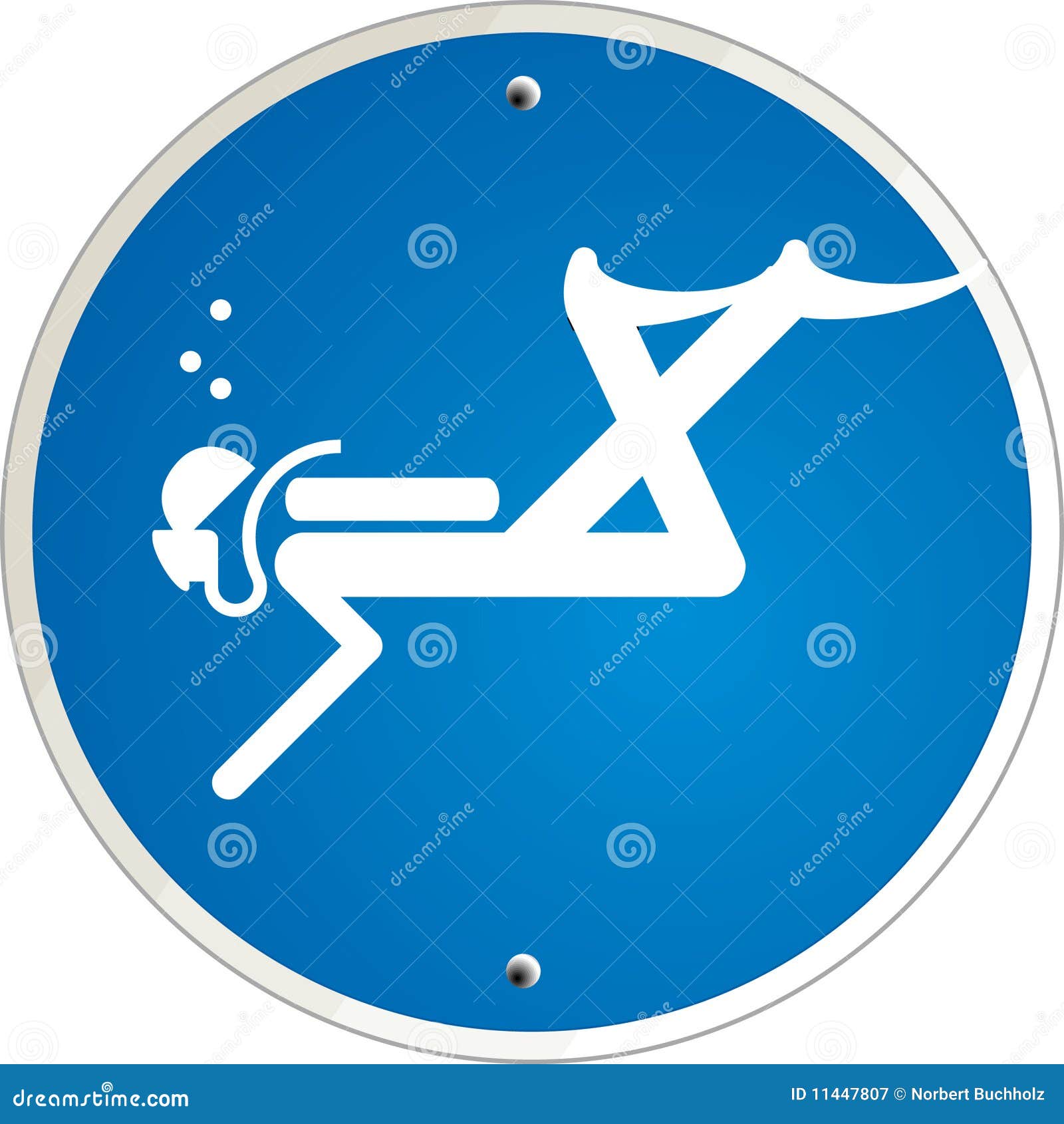 Diving Sign stock illustration. Illustration of adventure - 11447807
