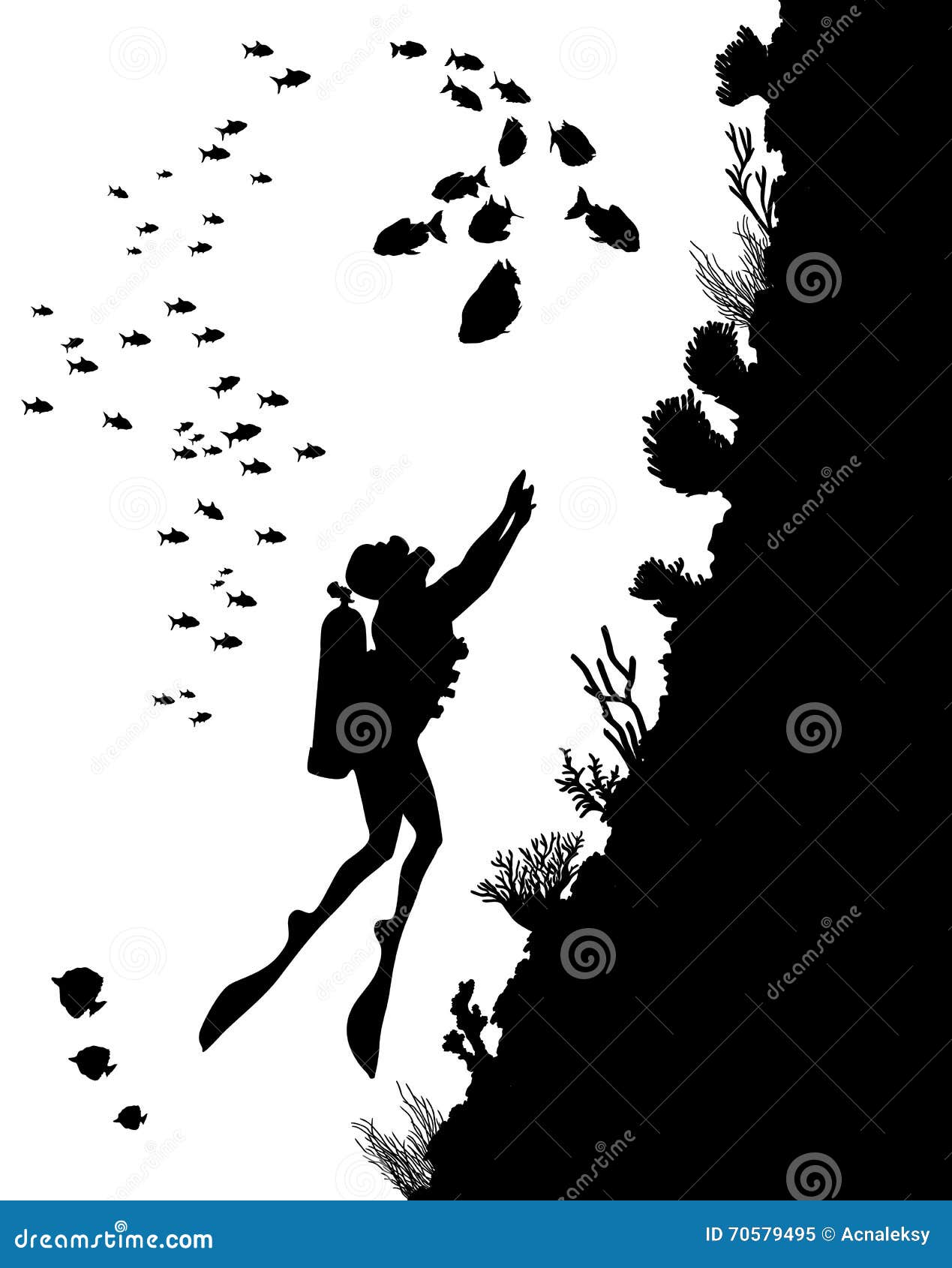 Underwater Silhouette